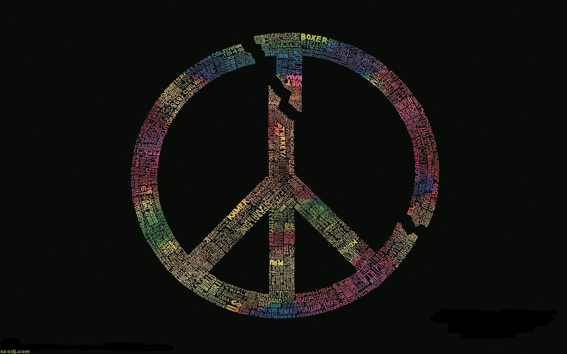 Colorful Peace Sign Backgrounds For Desktop - Wallpaper Cave