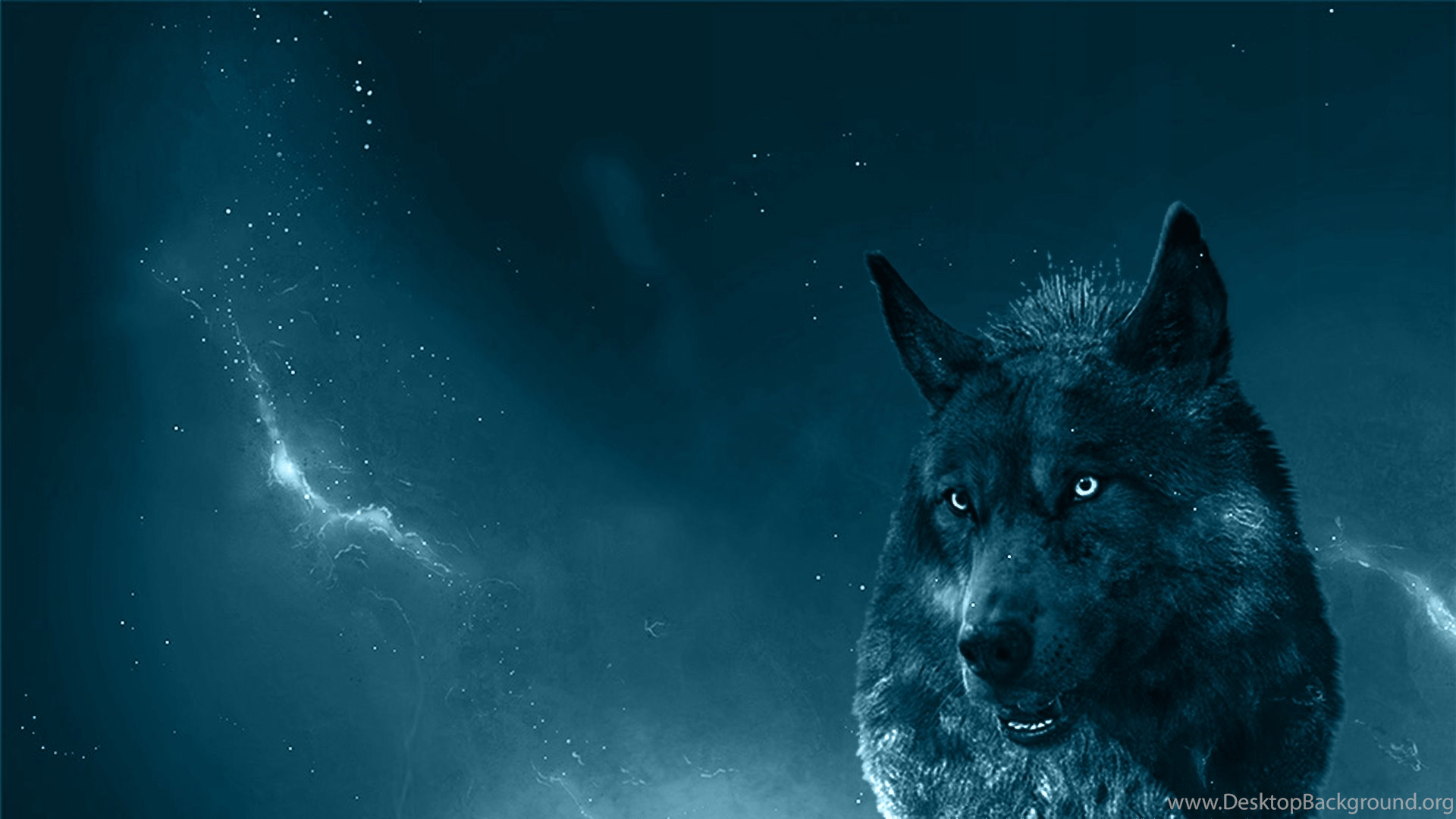 Wolf Wallpapers Blue - Wallpaper Cave