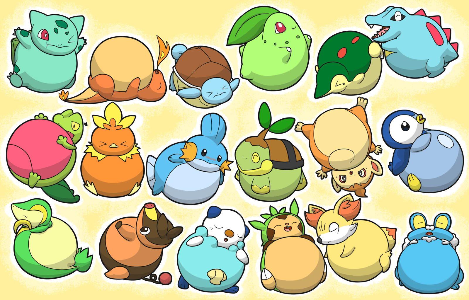 Pokemon Wallpapers All Starters - Wallpaper Cave