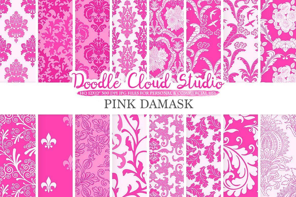 Pink Damask Backgrounds - Wallpaper Cave