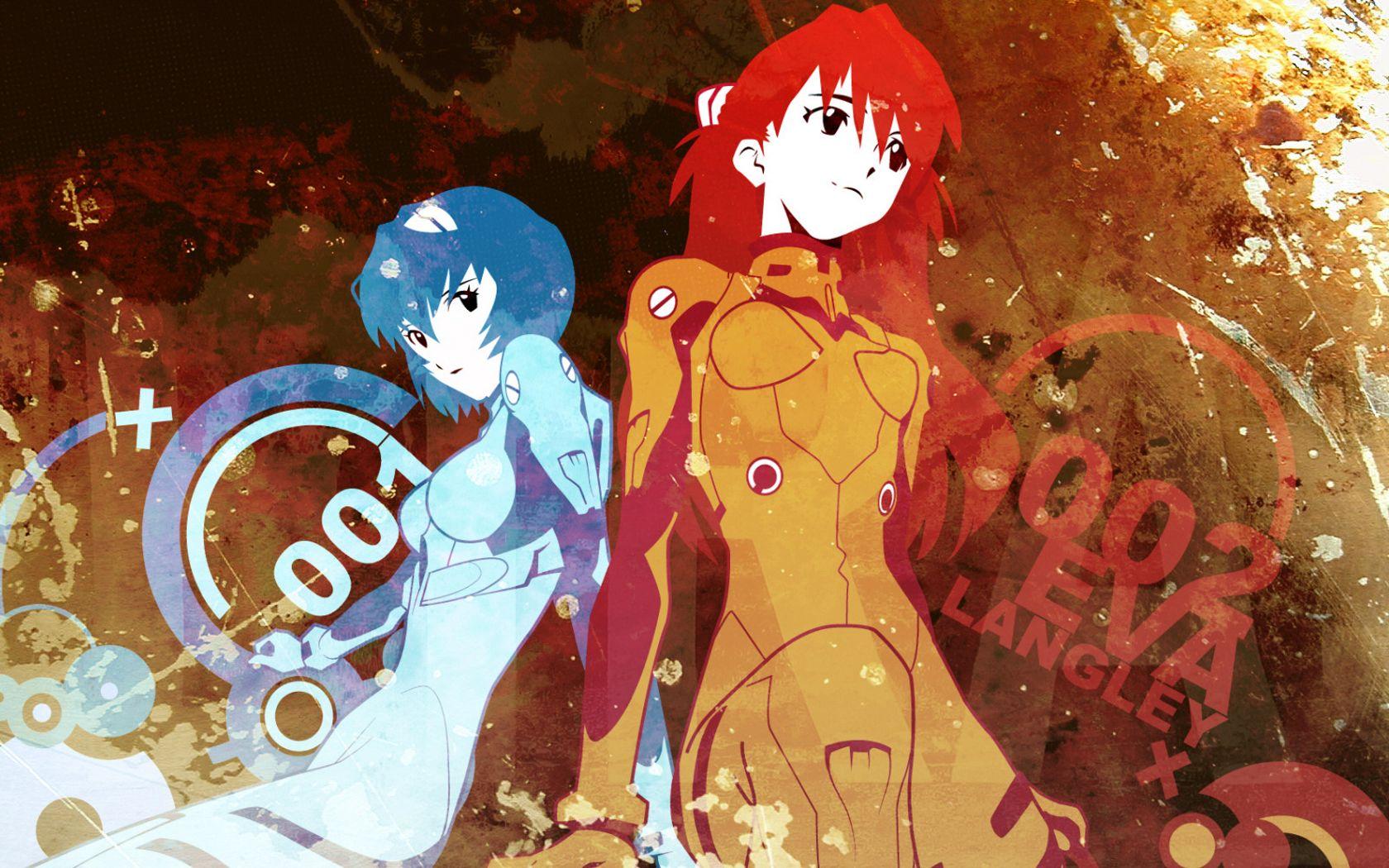 Asuka Y Rei Evangelion Wallpapers - Wallpaper Cave