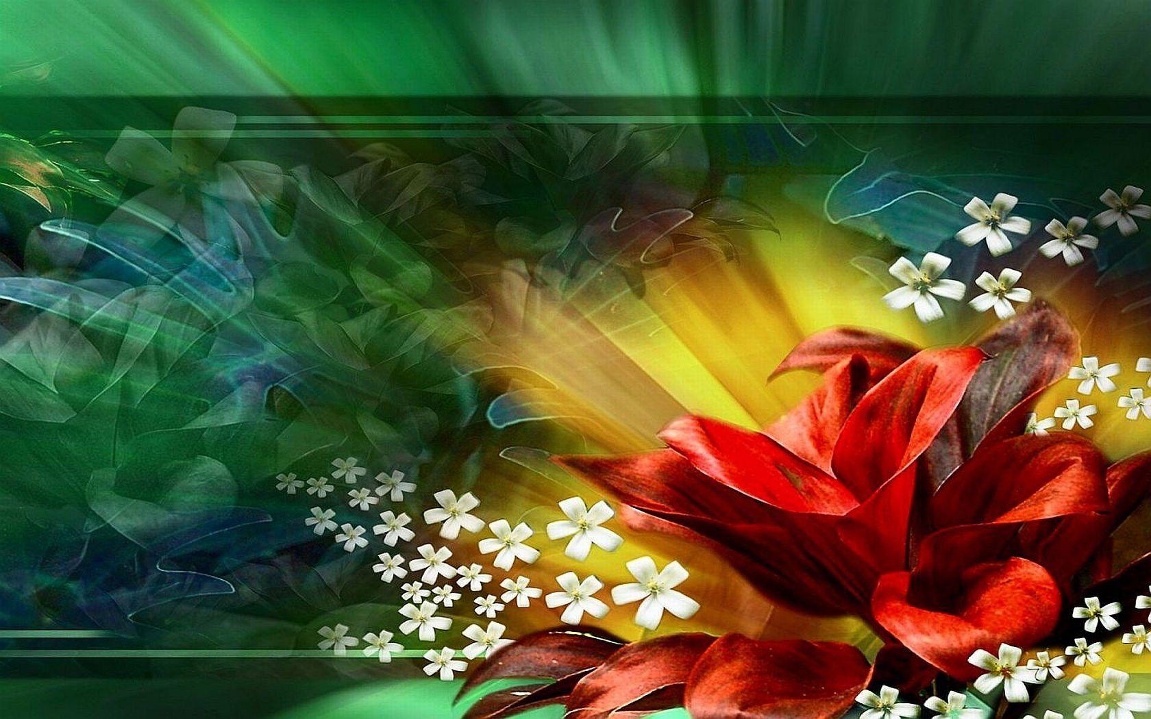 Wallpapers Abstrak Flower - Wallpaper Cave