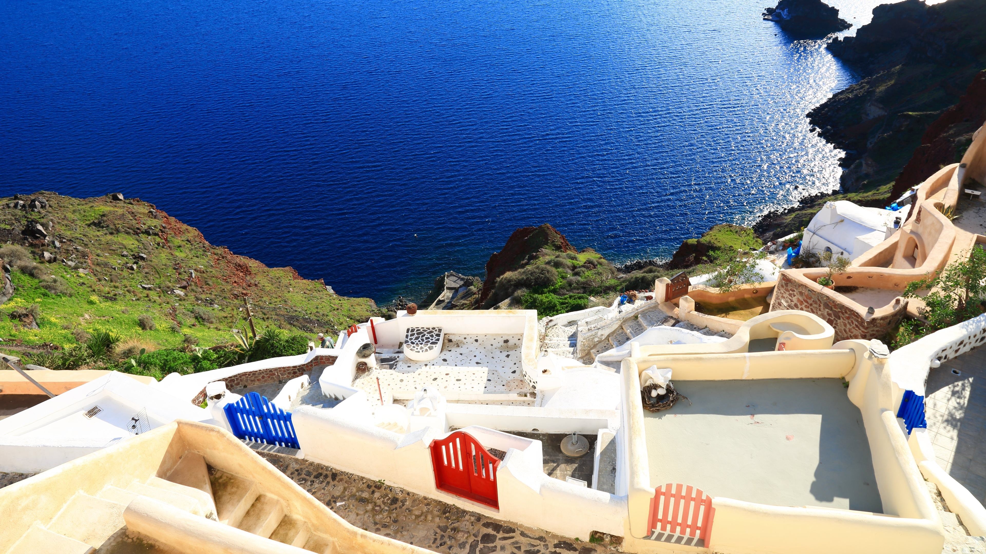 Wallpapers Santorini - Wallpaper Cave
