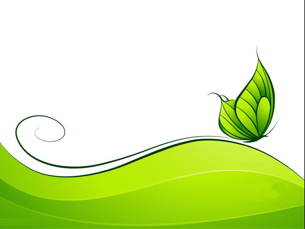 Green Swirl Powerpoint Background Ppt Template Gambaran