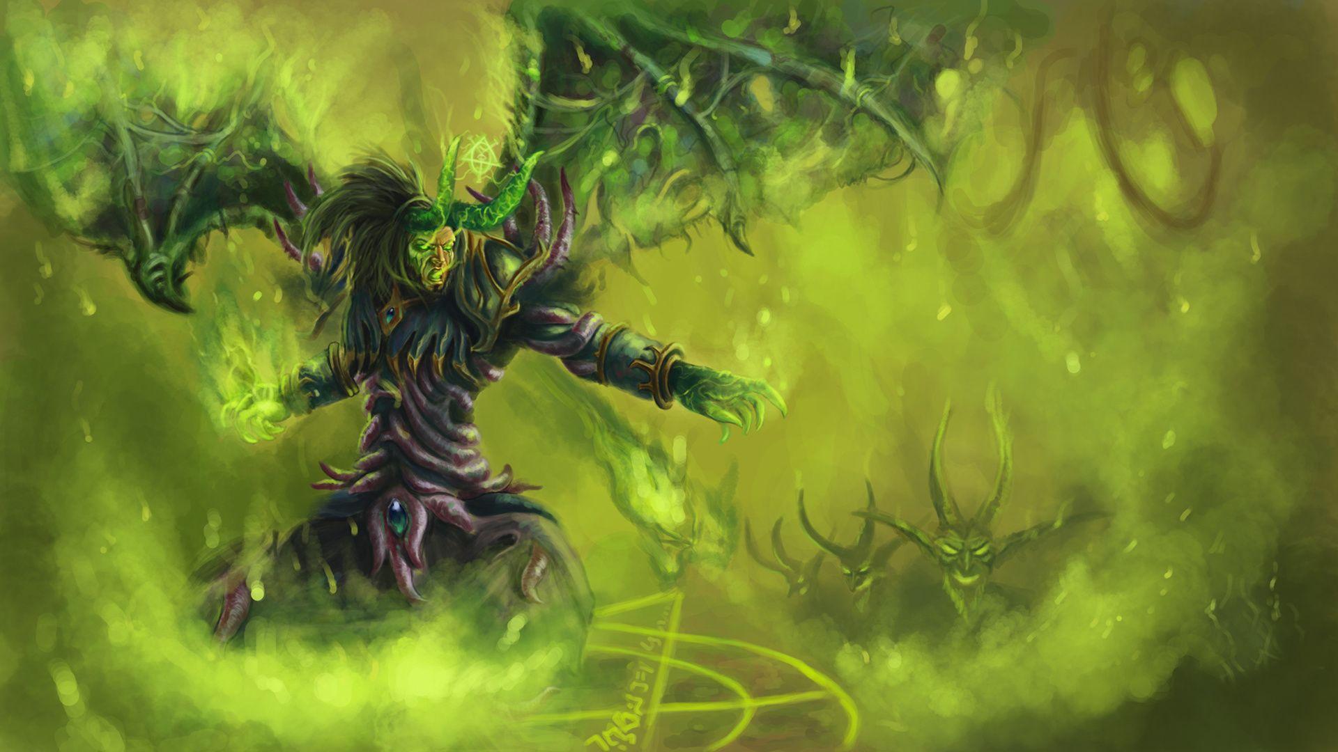 Wow Orc Warlock Wallpaper