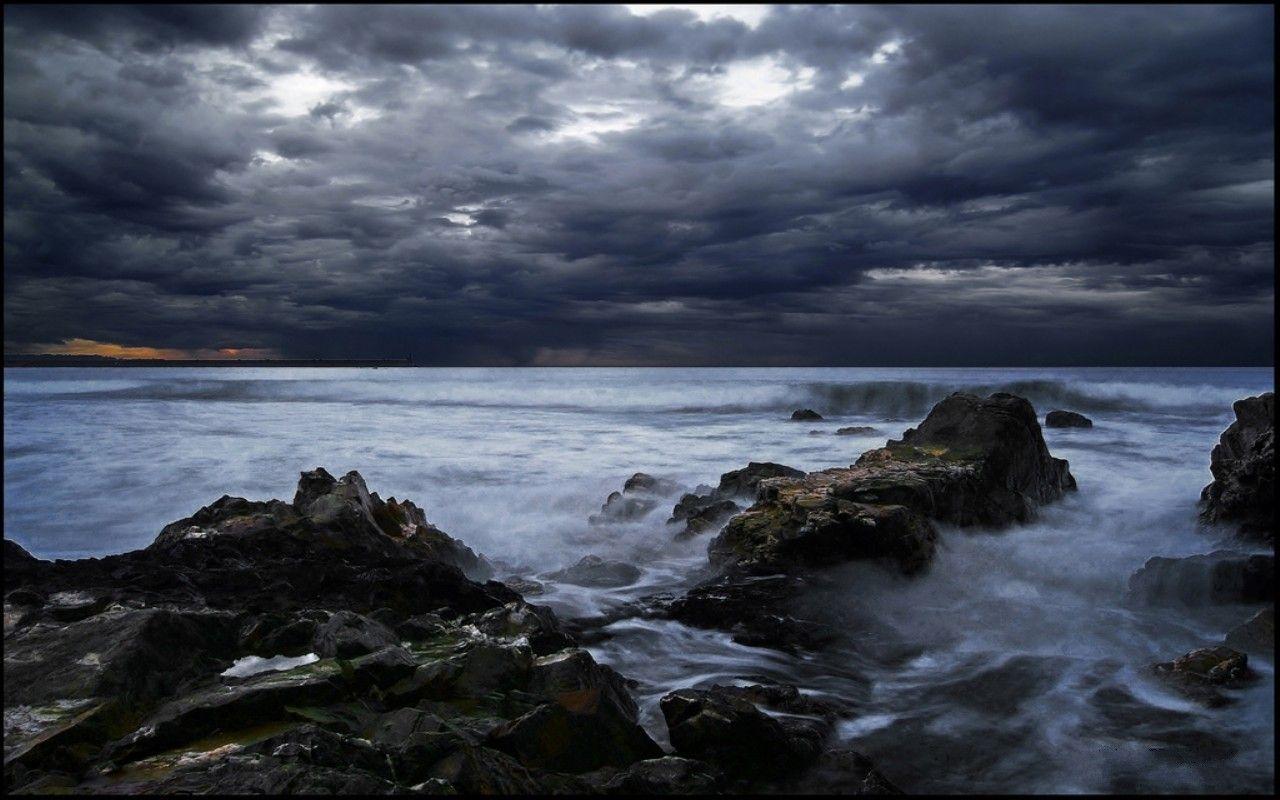Stormy Beach Backgrounds - Wallpaper Cave