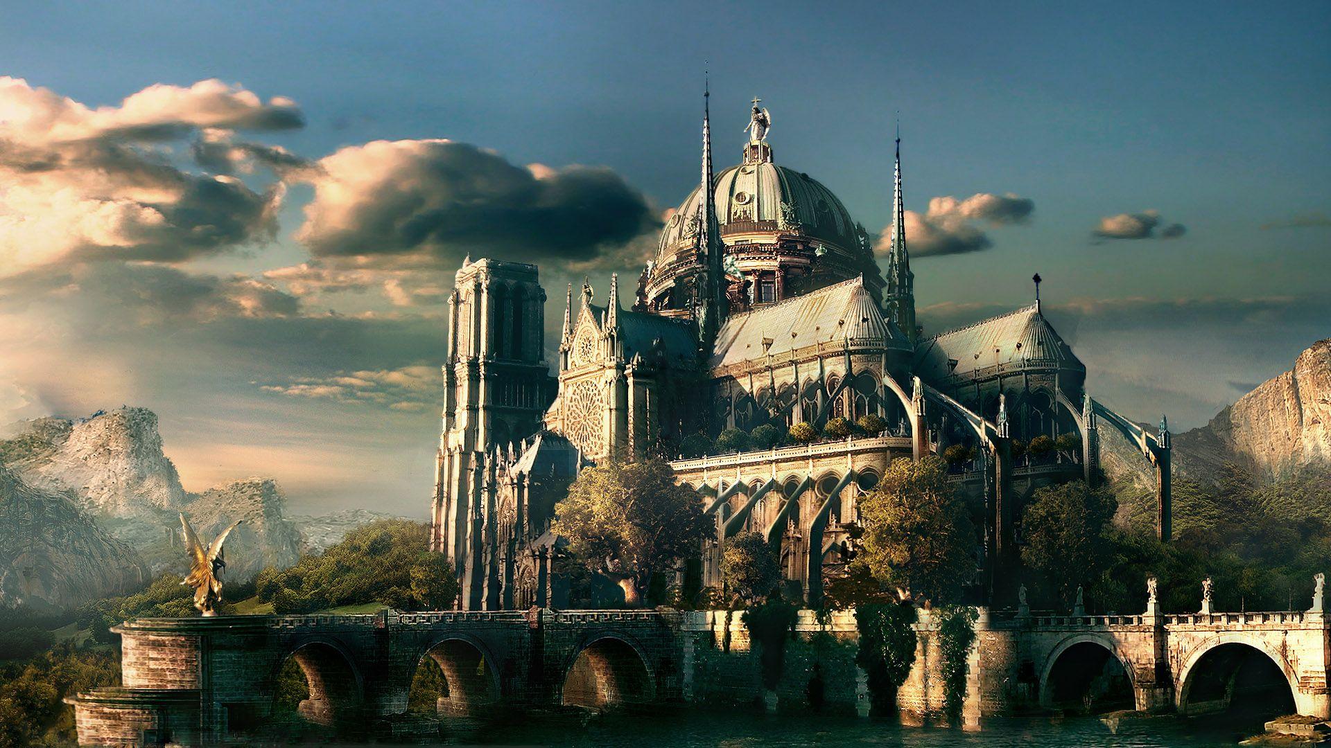 Fantasy Castle Desktop Backgrounds - Wallpaper Cave