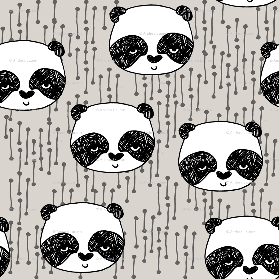 Panda Wallpapers Gray - Wallpaper Cave