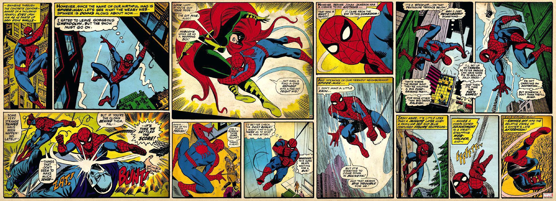 Spider Man Comic Strip Wallpaper