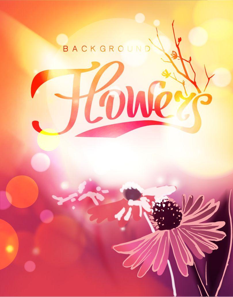 Flowers Backgrounds Free Vector - Wallpaper Cave