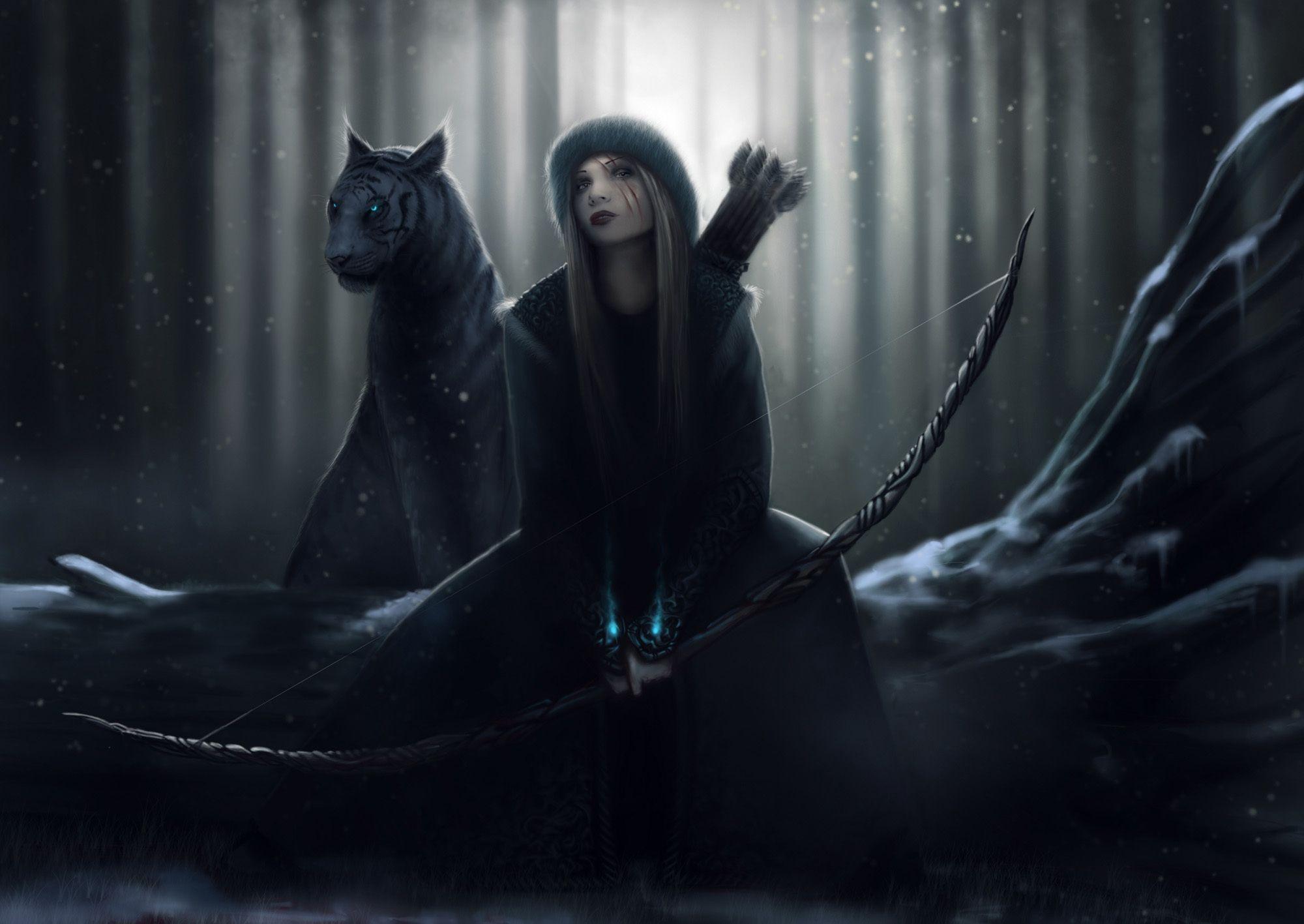 Archery Girl Dark Wallpapers - Wallpaper Cave