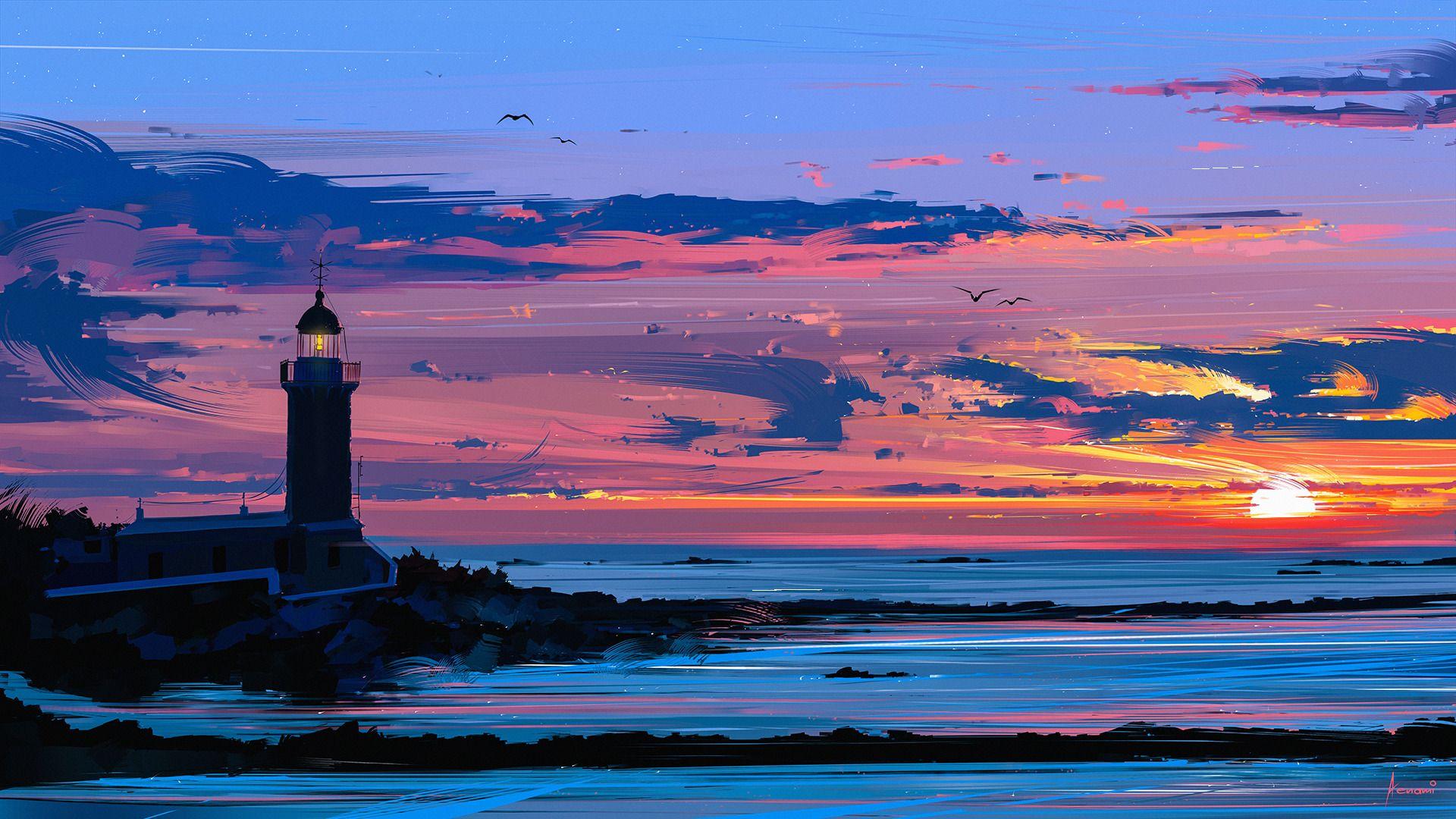 Lighthouse Drawing Wallpapers - Wallpaper Cave
