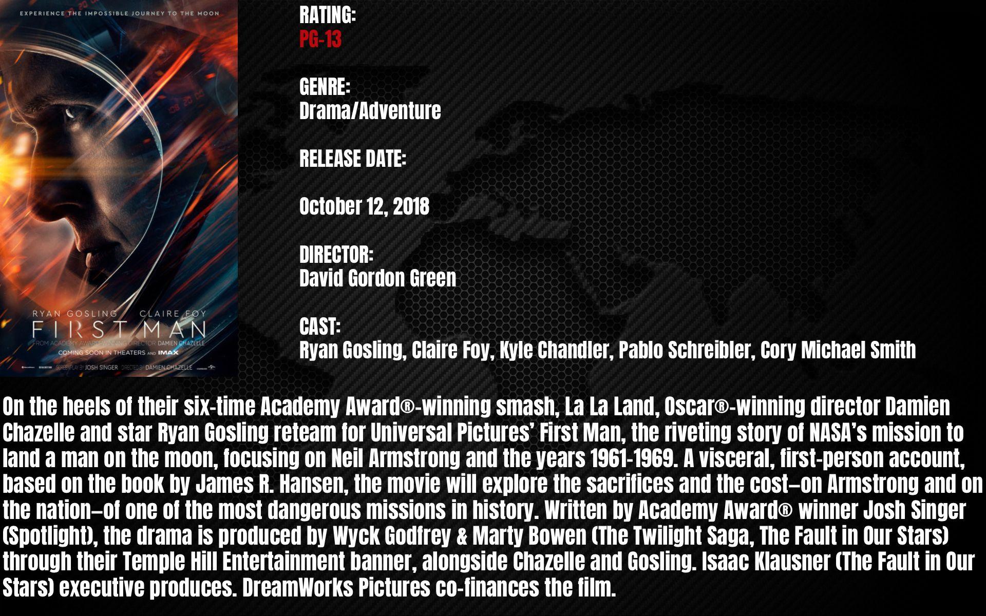 First Man 2018 Wallpapers - Wallpaper Cave