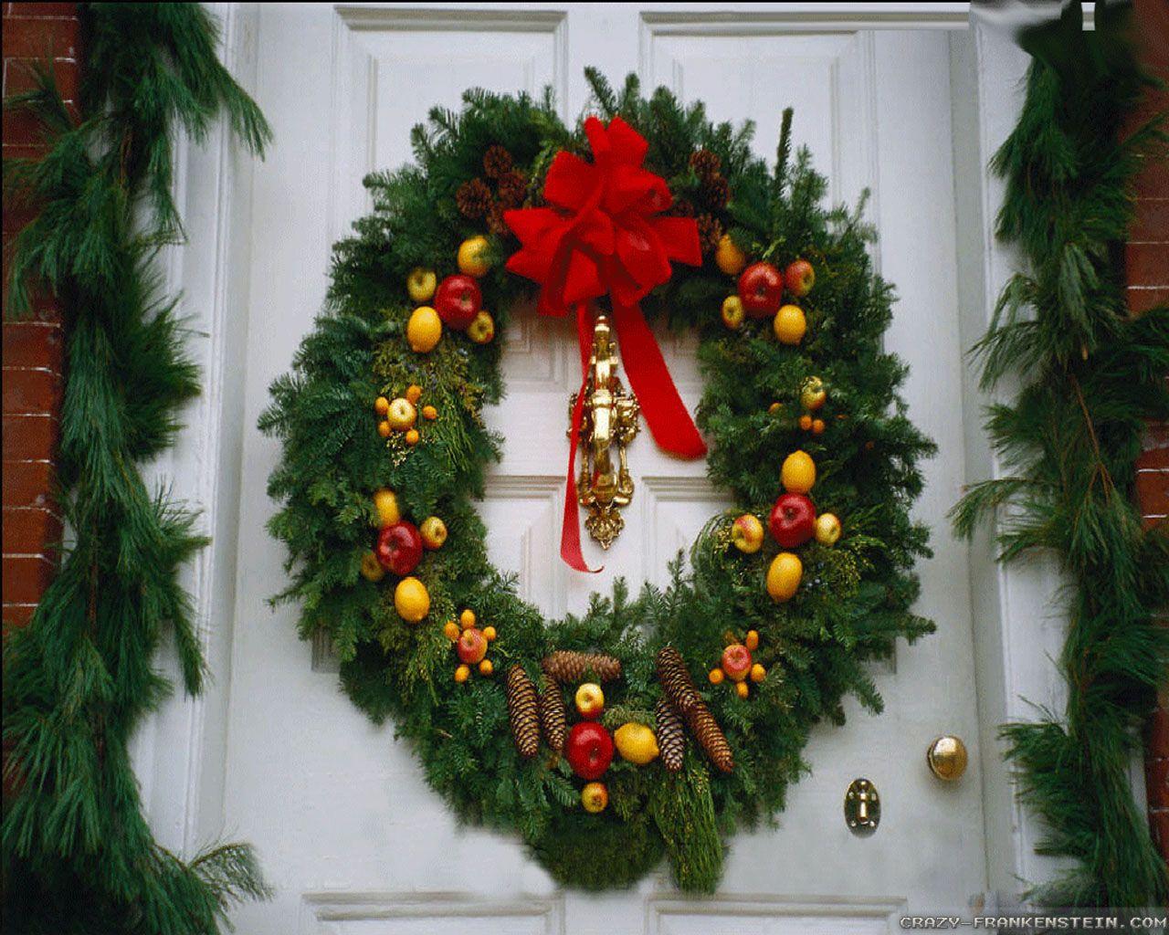 Christmas Wreaths Wallpapers - Wallpaper Cave