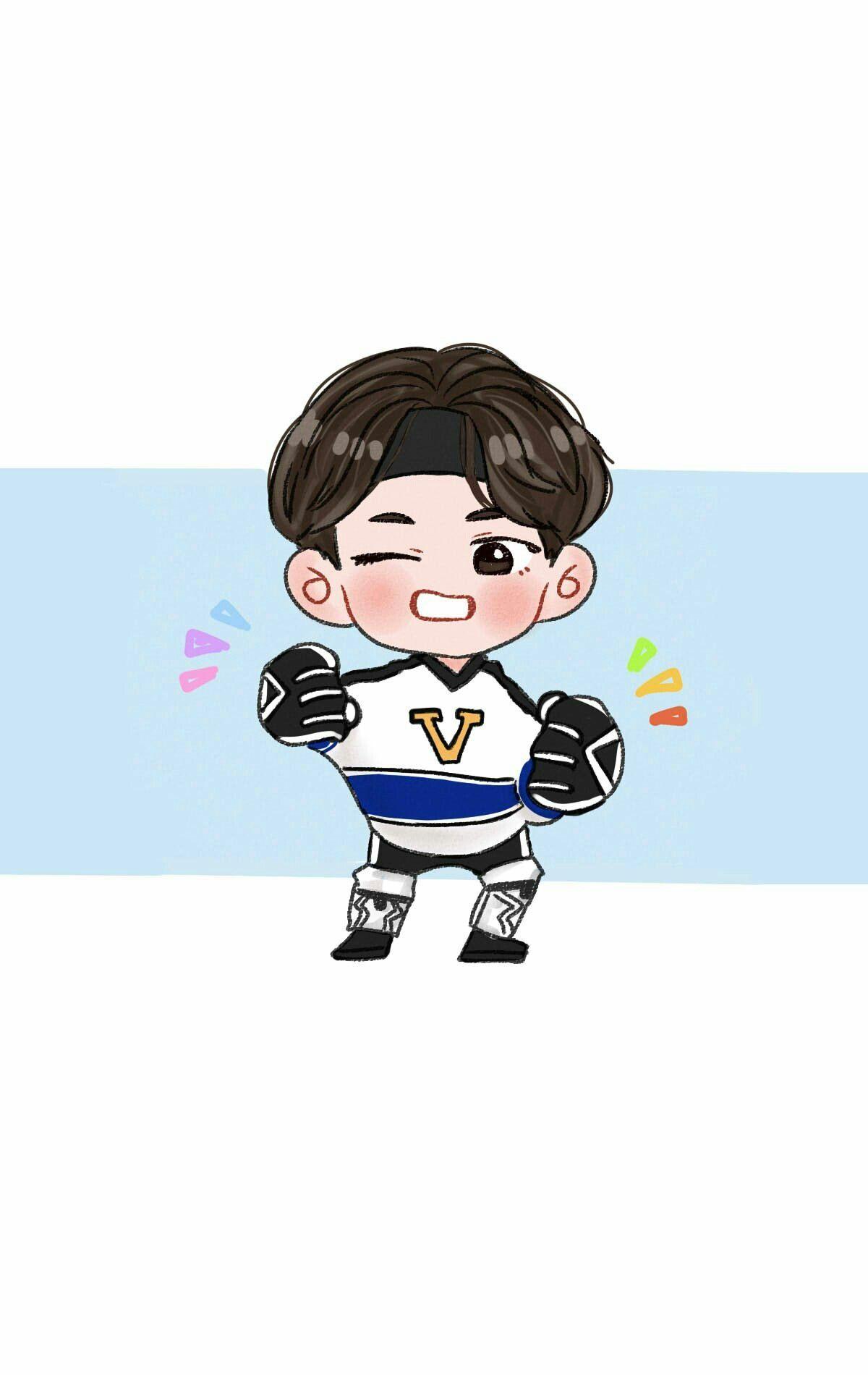 Taehyung Chibi Wallpapers - Wallpaper Cave