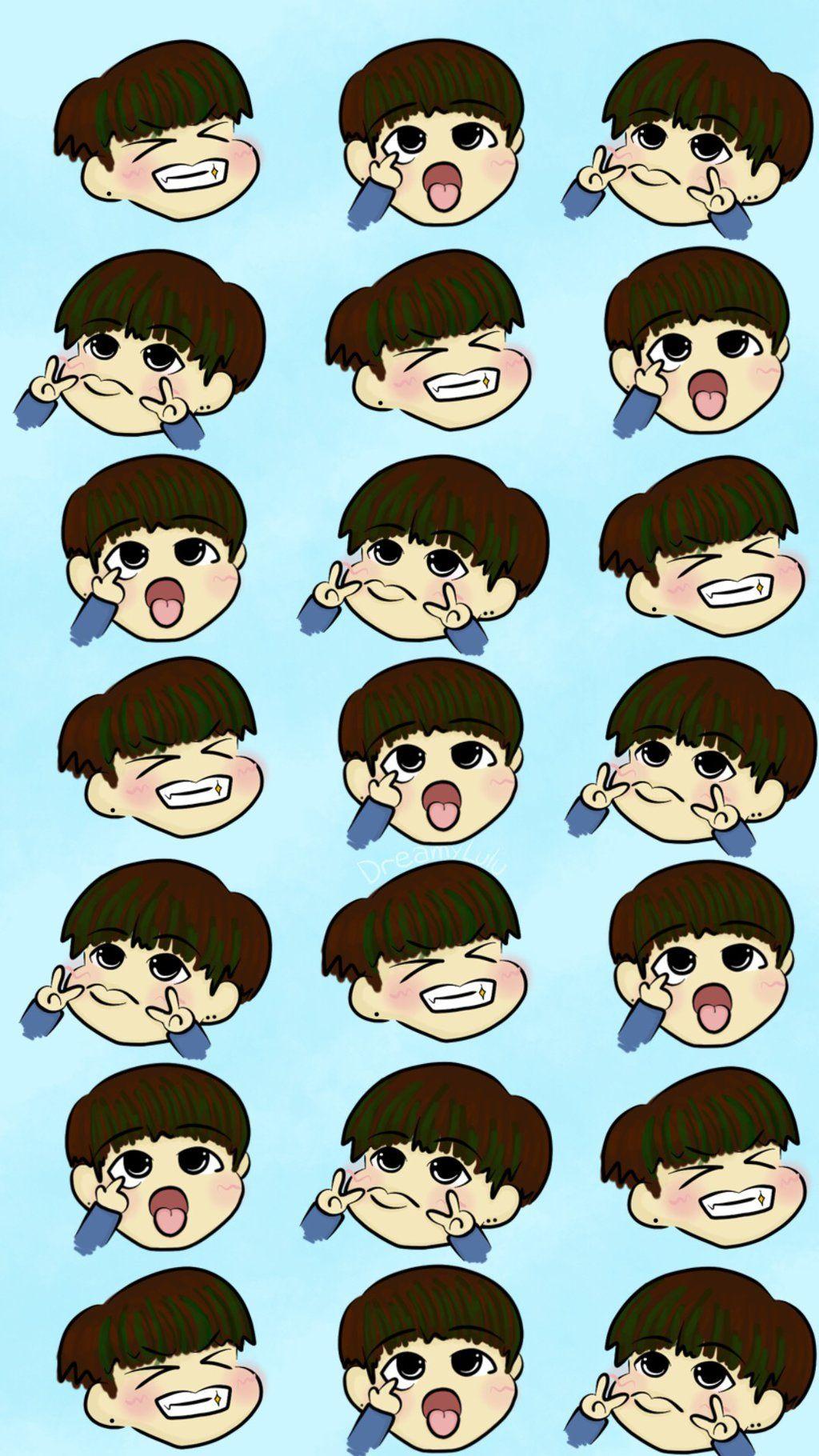 Taehyung Chibi Wallpapers - Wallpaper Cave