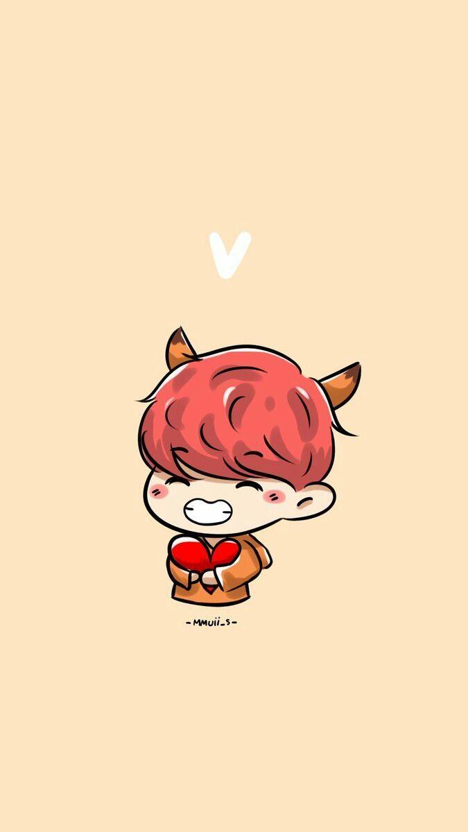 Taehyung Chibi Wallpapers - Wallpaper Cave