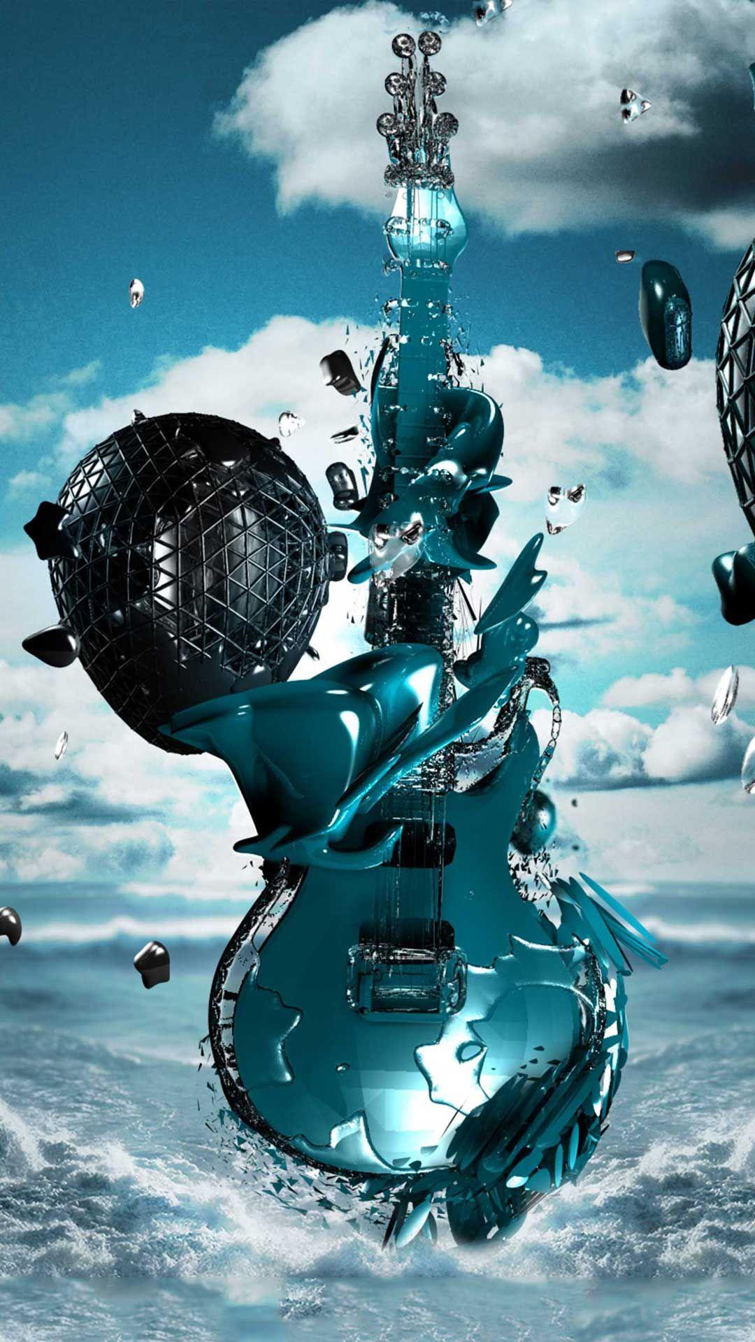 Guitar 3D Wallpapers - Wallpaper Cave