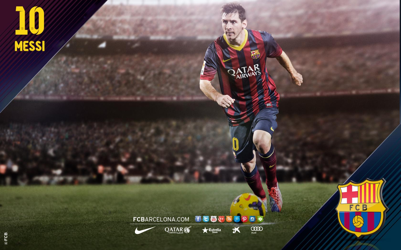 FC Barcelona Lionel Messi Wallpapers - Wallpaper Cave