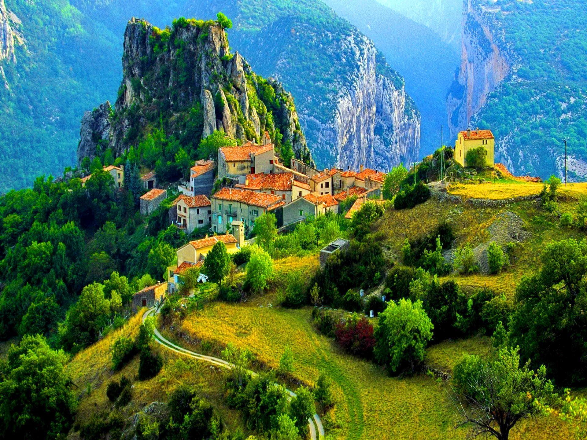 Mountain Village Wallpapers - Wallpaper Cave