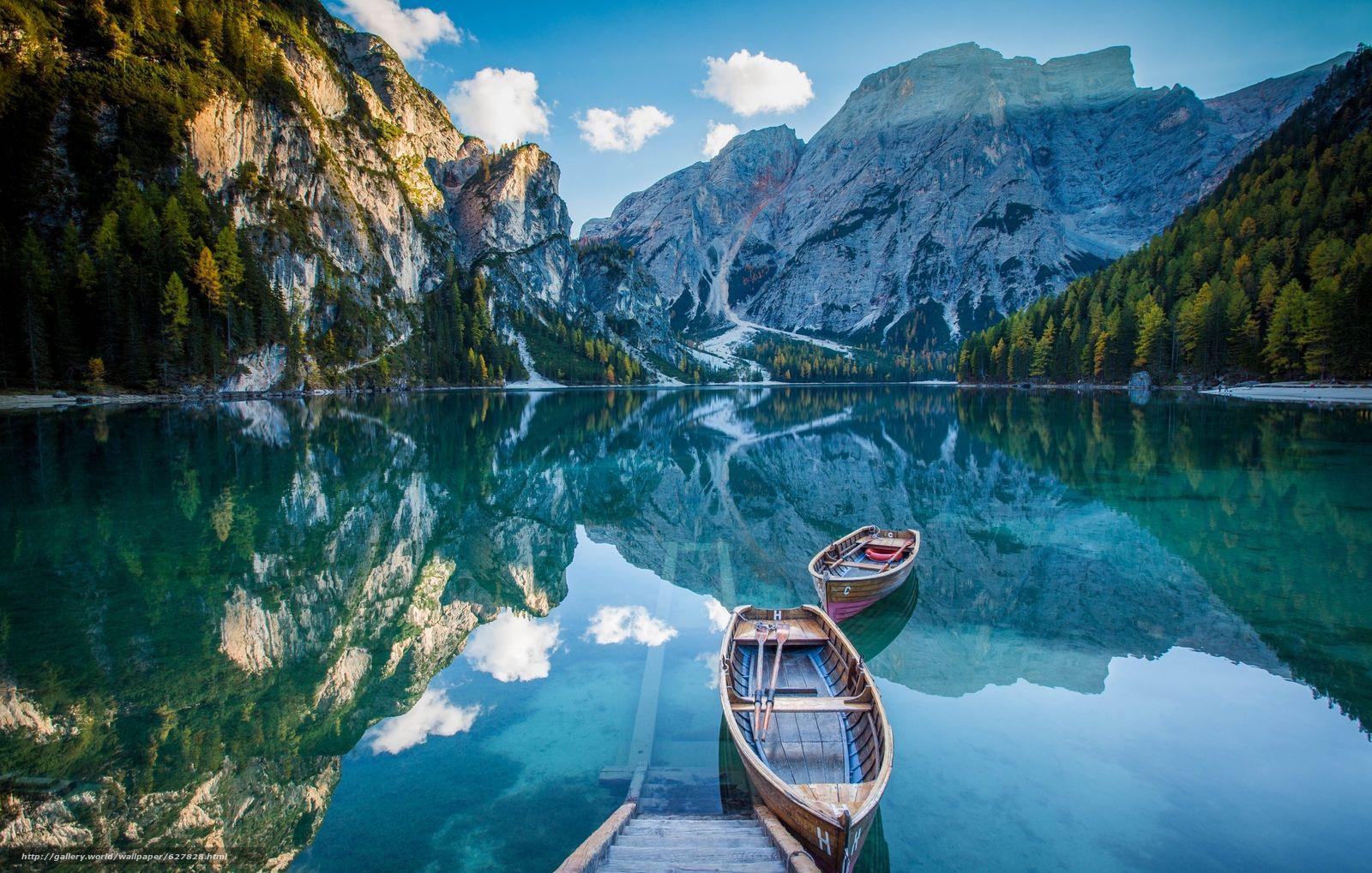 Braies Lake Dolomites Wallpapers - Wallpaper Cave
