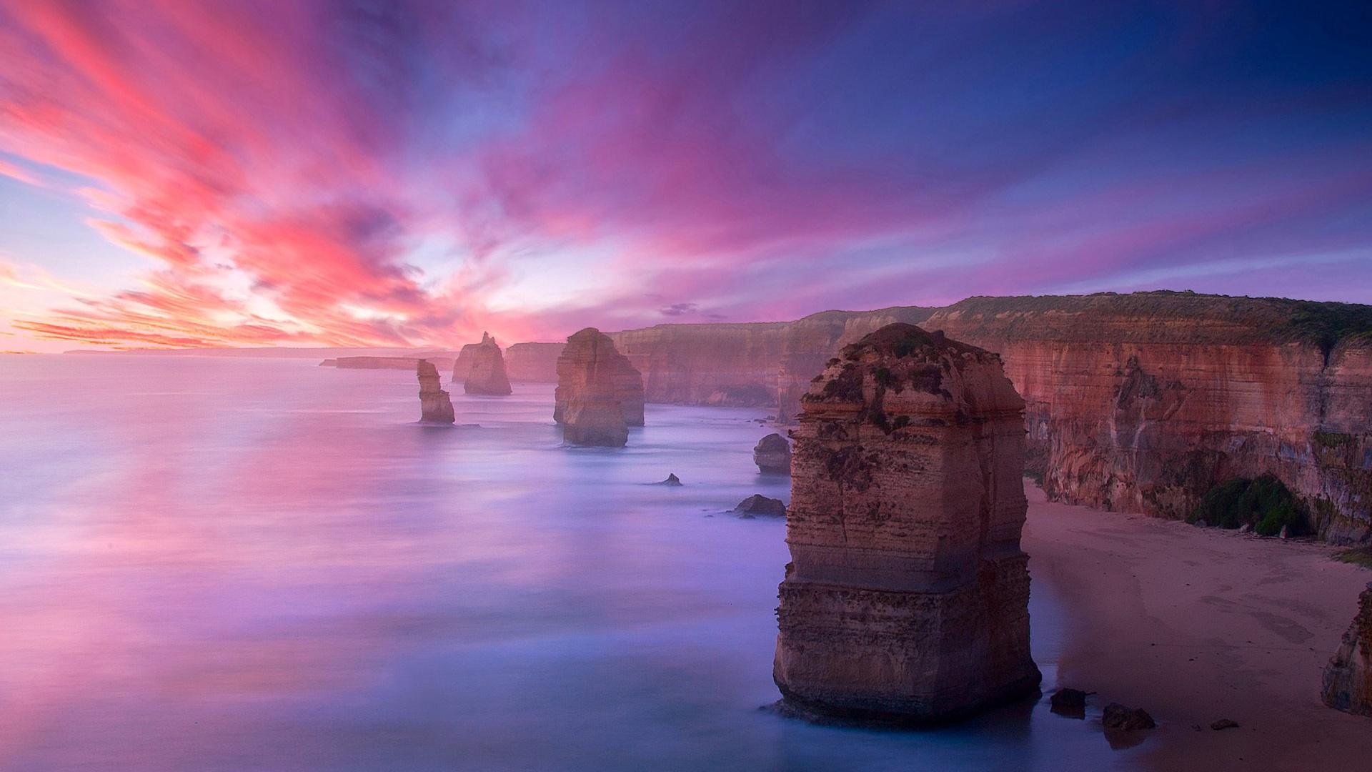 Purple Horizon Landscape Wallpapers - Wallpaper Cave