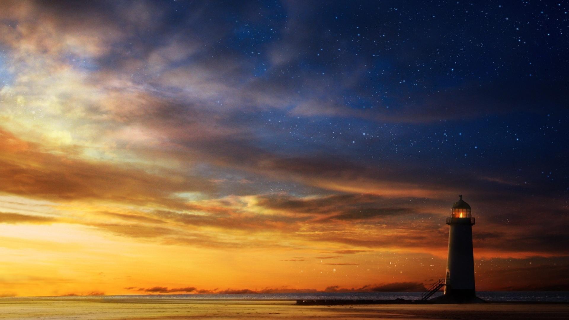 Lighthouse At Sunset Wallpapers - Wallpaper Cave