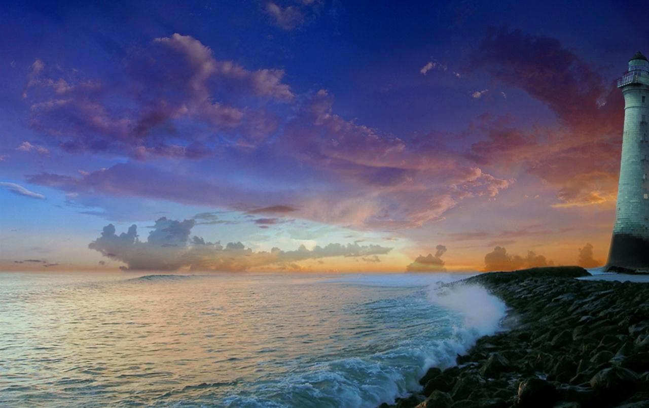 Lighthouse At Sunset Wallpapers - Wallpaper Cave