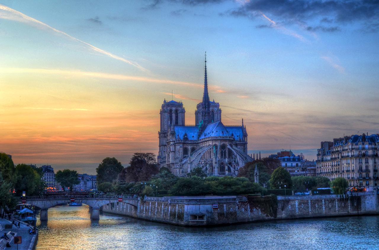 Notre Dame Sunset Wallpapers - Wallpaper Cave