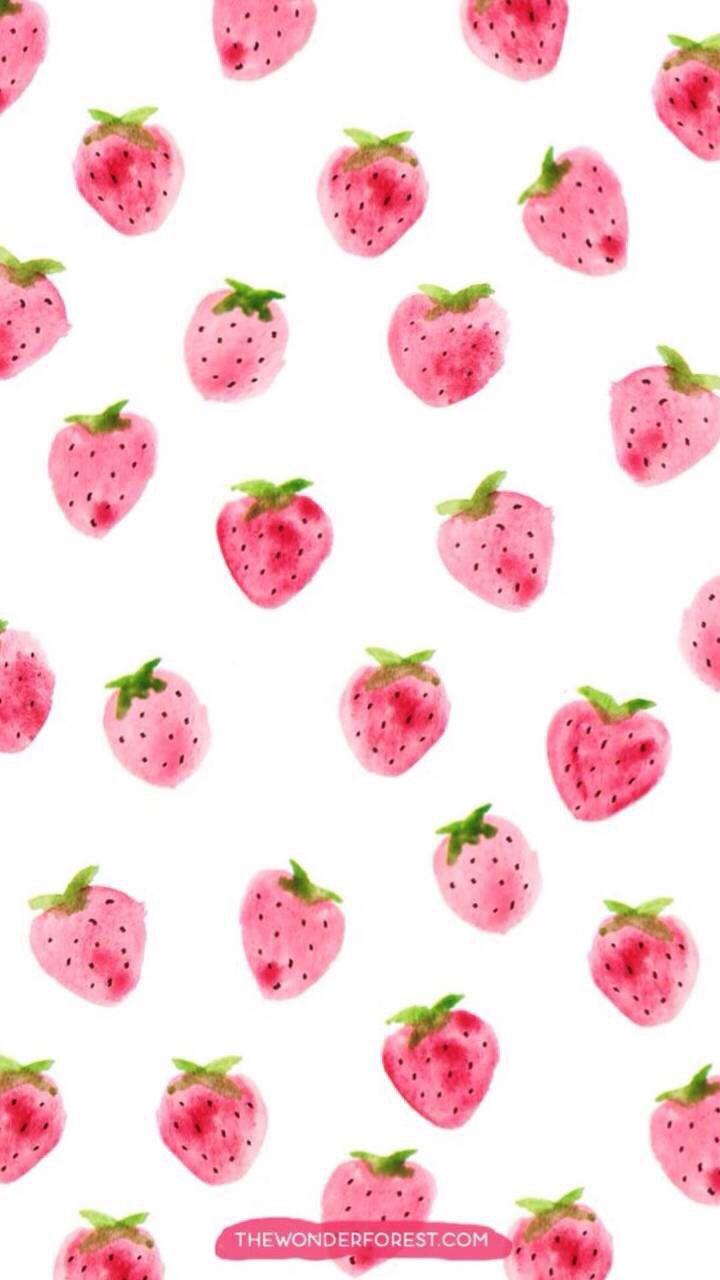 Strawberry Watercolor Wallpapers - Wallpaper Cave