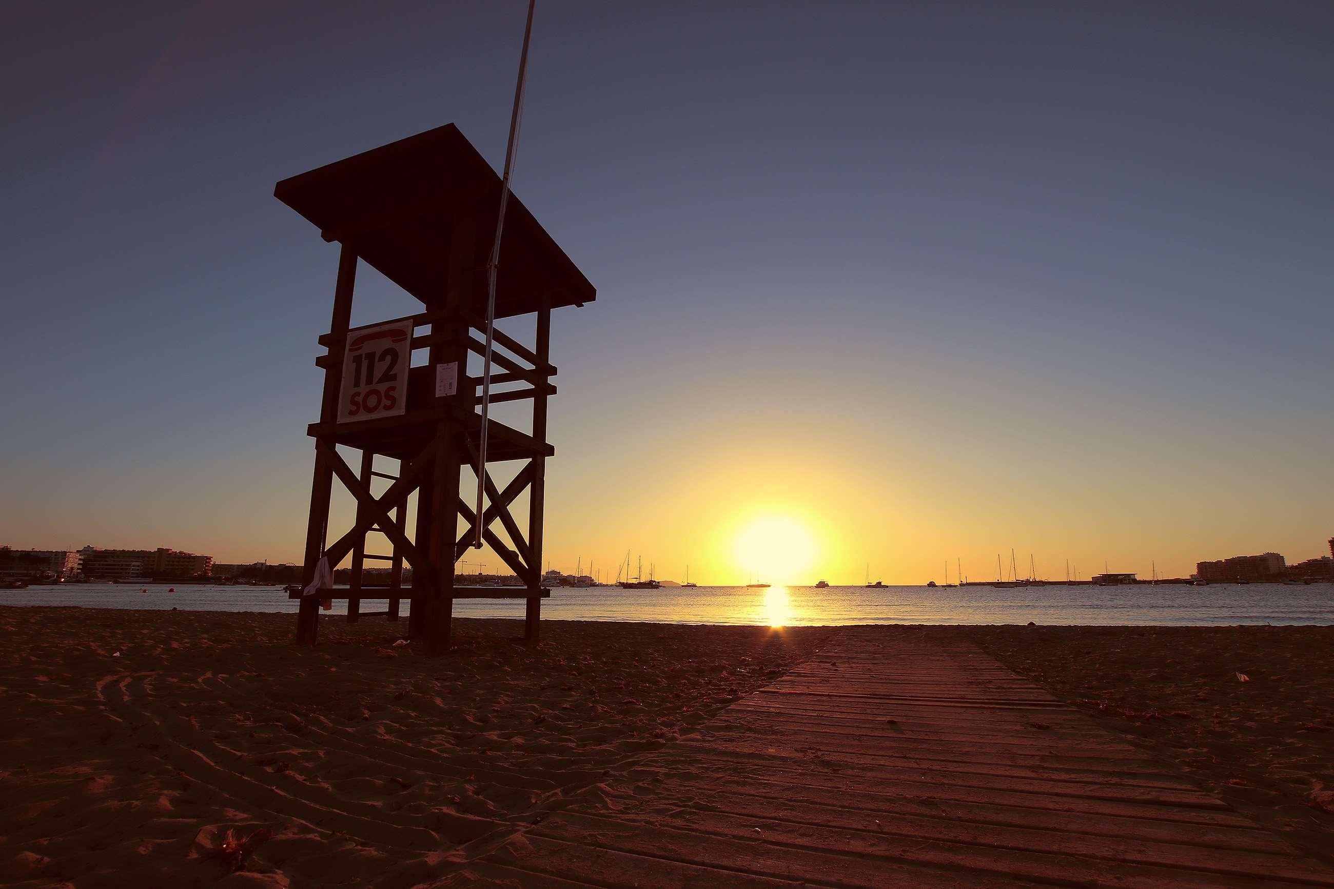 Sunset Watchtower Seascape Wallpapers - Wallpaper Cave