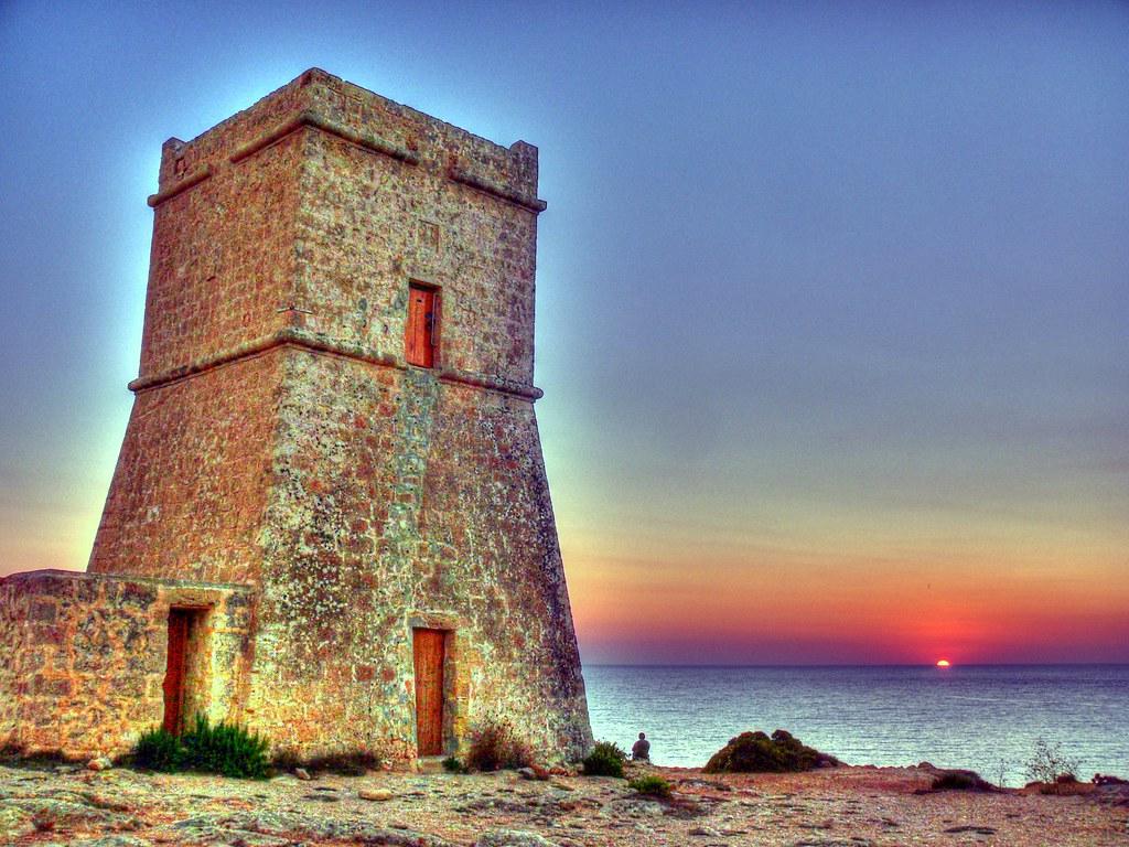 Sunset Watchtower Seascape Wallpapers - Wallpaper Cave