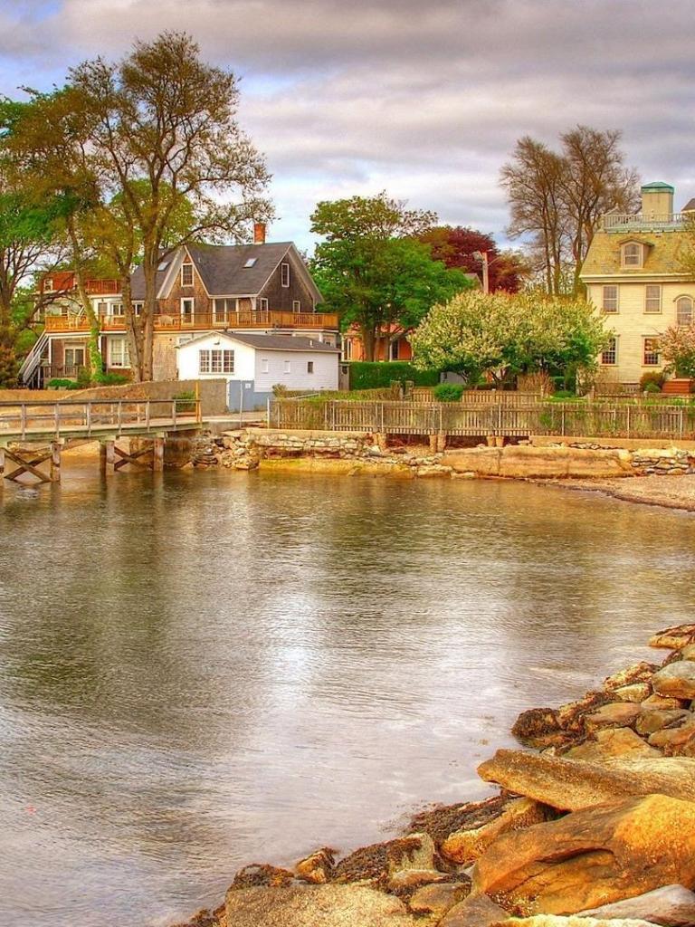 Coastal Village Wallpapers - Wallpaper Cave