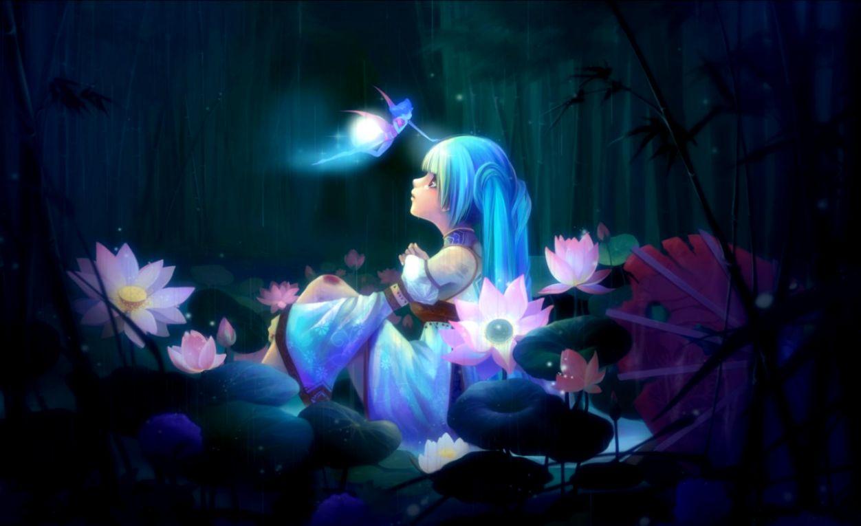 Fairy Blue Flower Wallpapers - Wallpaper Cave