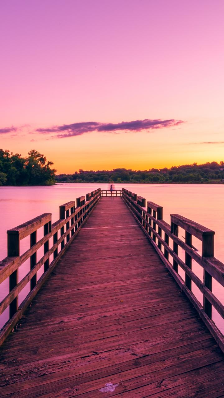 Pier At Sunset Wallpapers - Wallpaper Cave