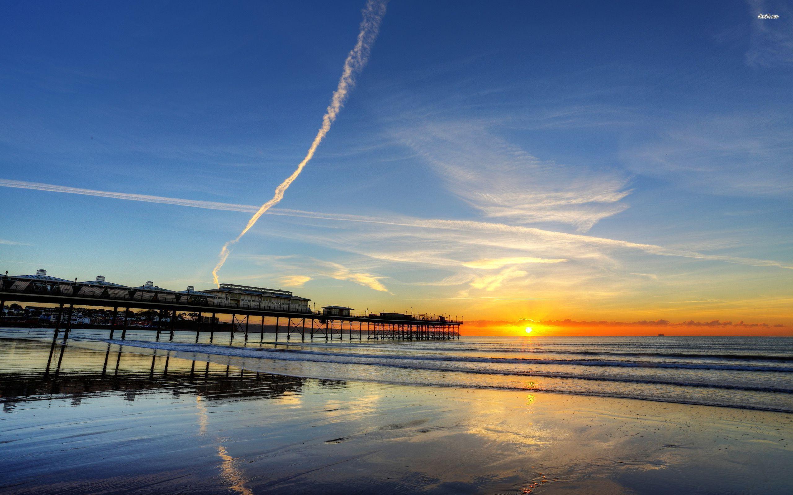 Pier At Sunset Wallpapers - Wallpaper Cave