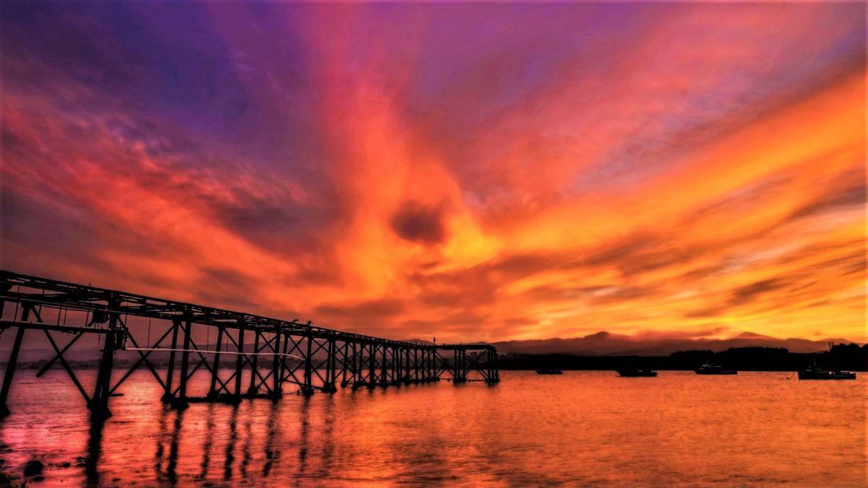 Pier At Sunset Wallpapers - Wallpaper Cave