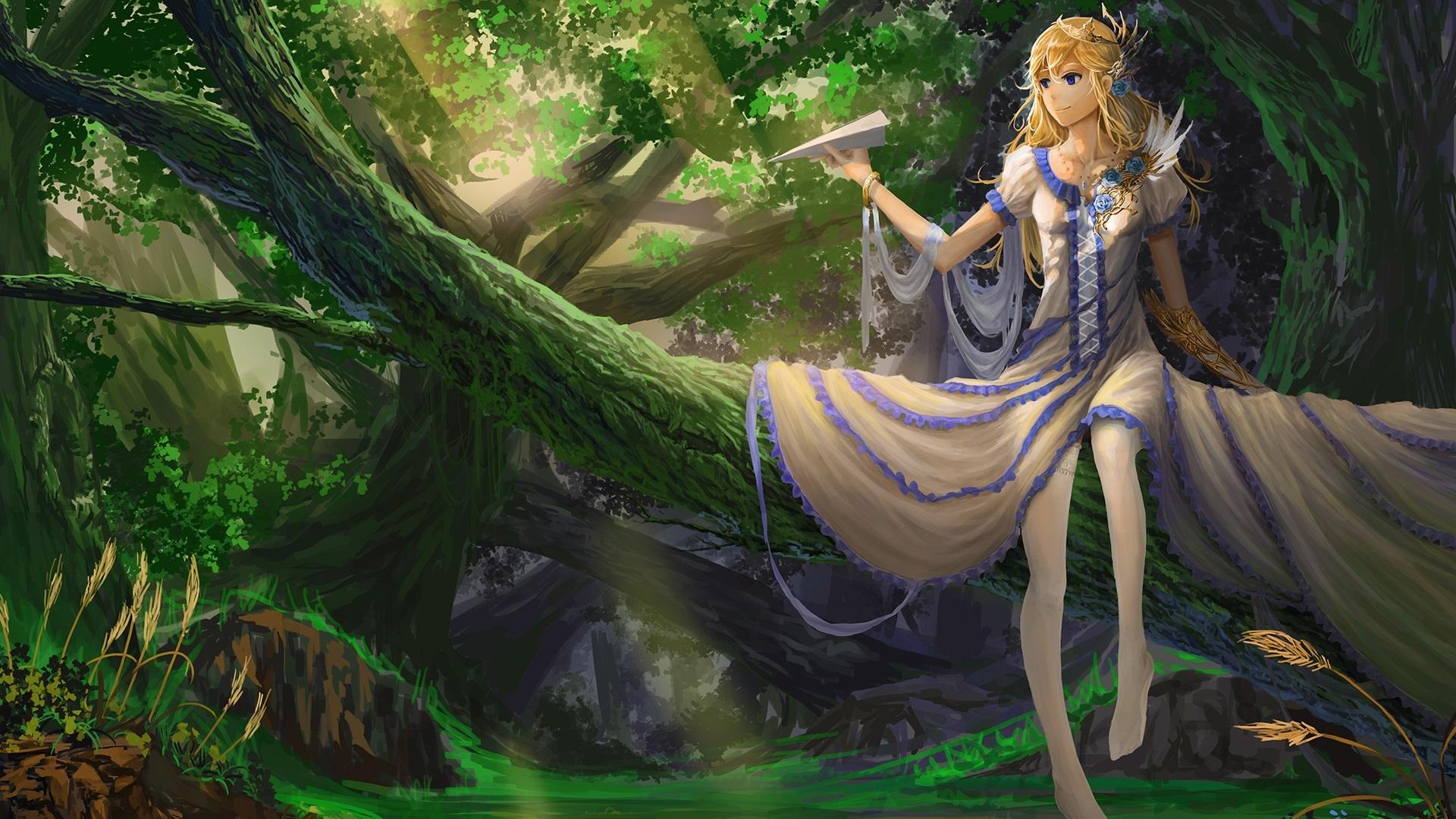 Fantasy Girl In The Forest Wallpapers - Wallpaper Cave