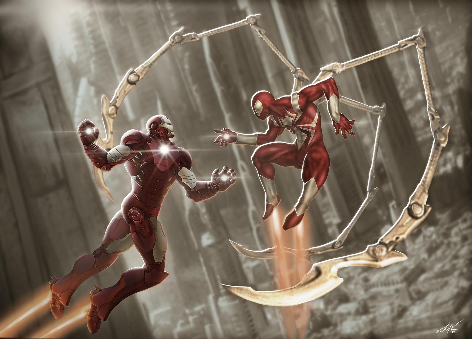 Iron Man Fighting Wallpapers - Wallpaper Cave