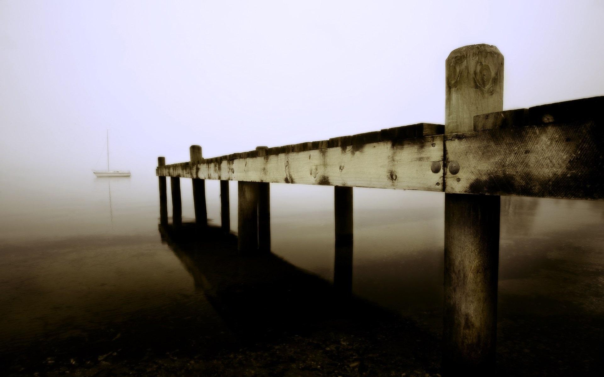 Wooden Pier Fog Wallpapers - Wallpaper Cave