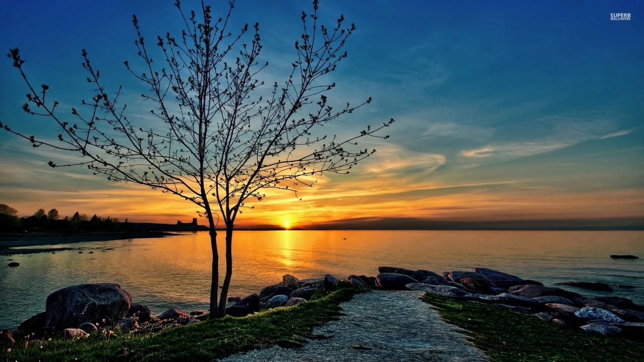 Lake At Sunset Wallpapers - Wallpaper Cave