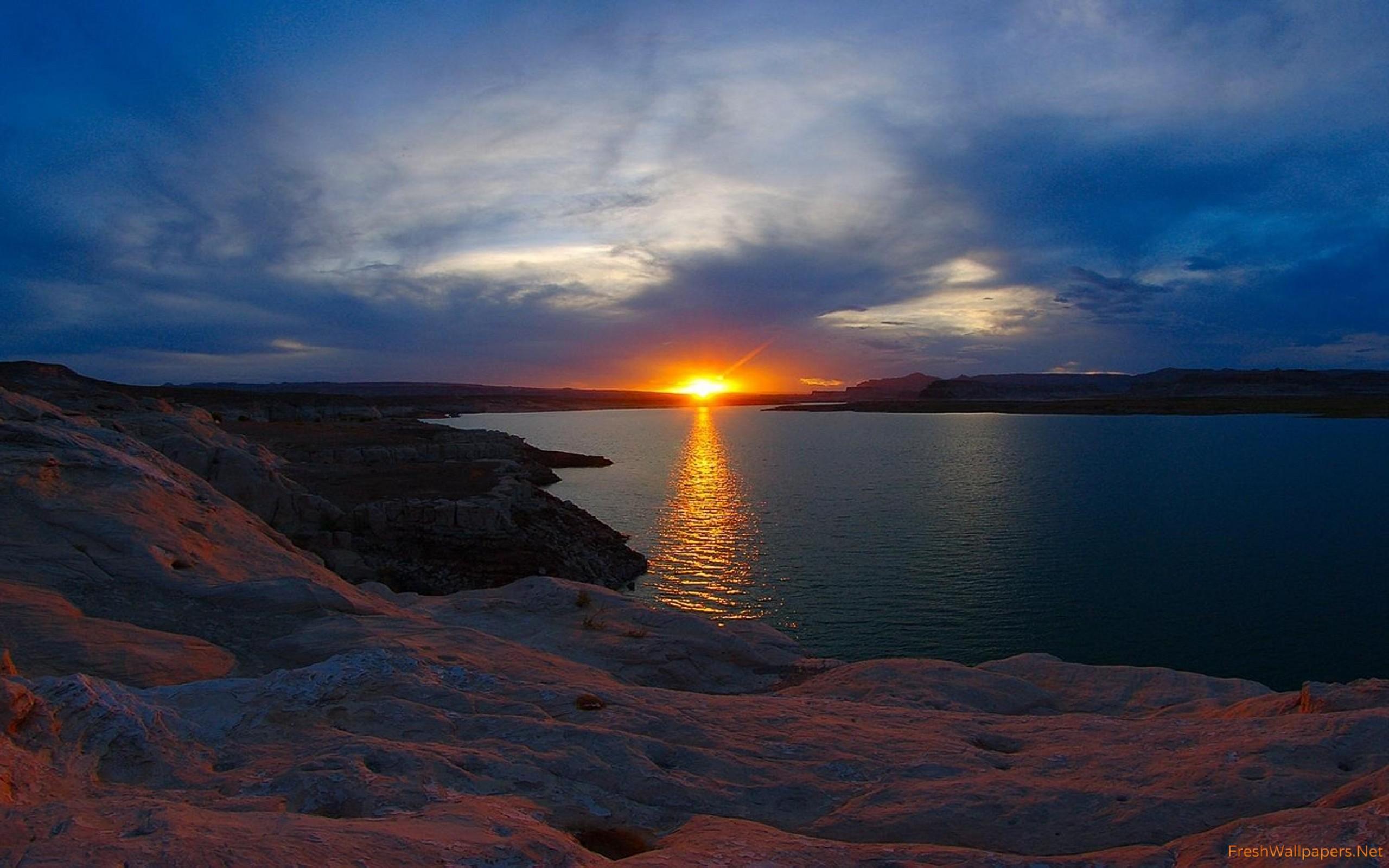 Lake At Sunset Wallpapers - Wallpaper Cave