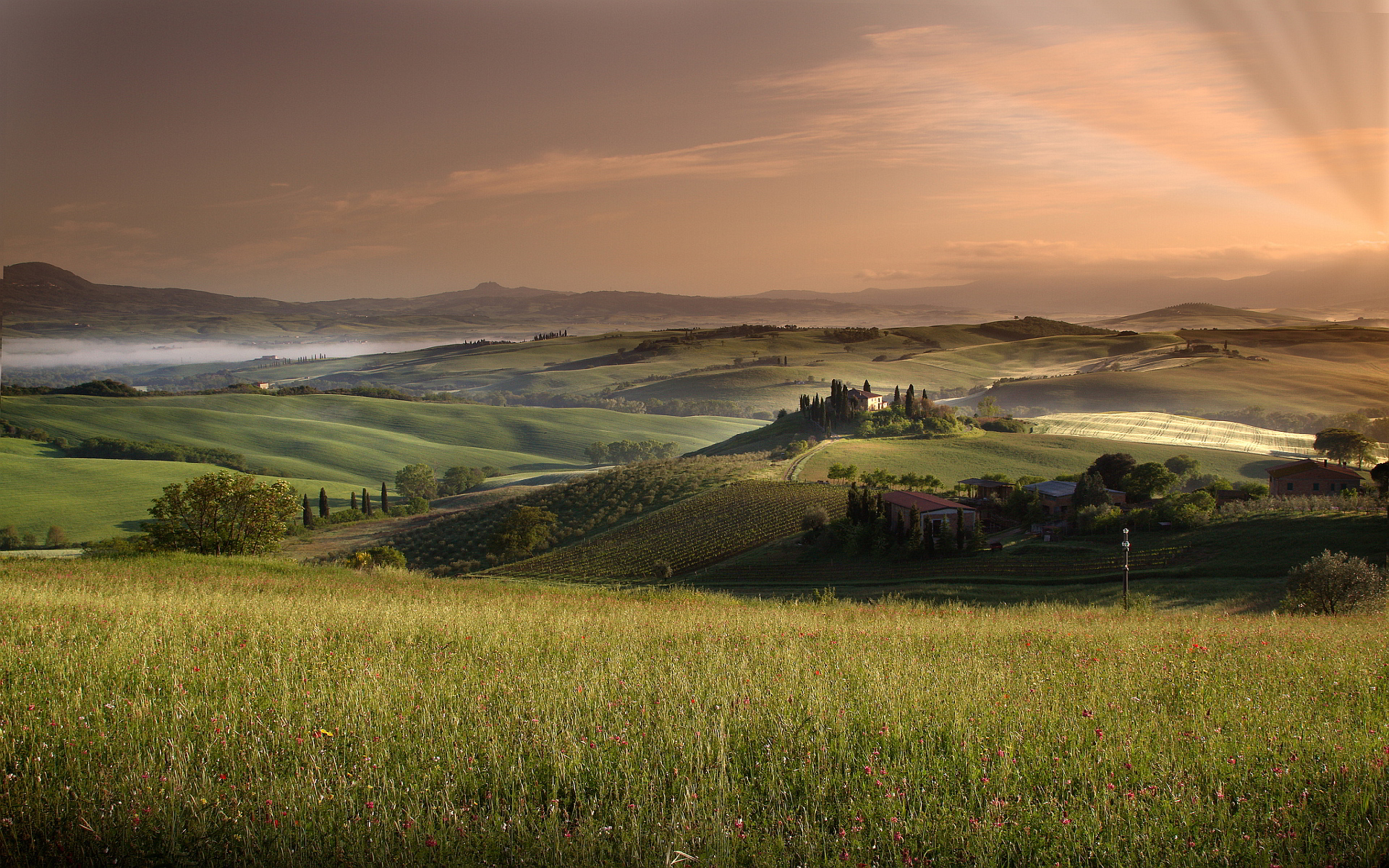 Tuscan Morning Wallpapers - Wallpaper Cave