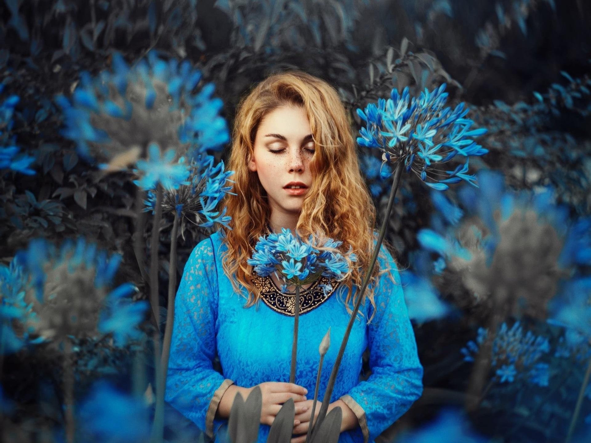 Blue Lady Wallpapers - Wallpaper Cave