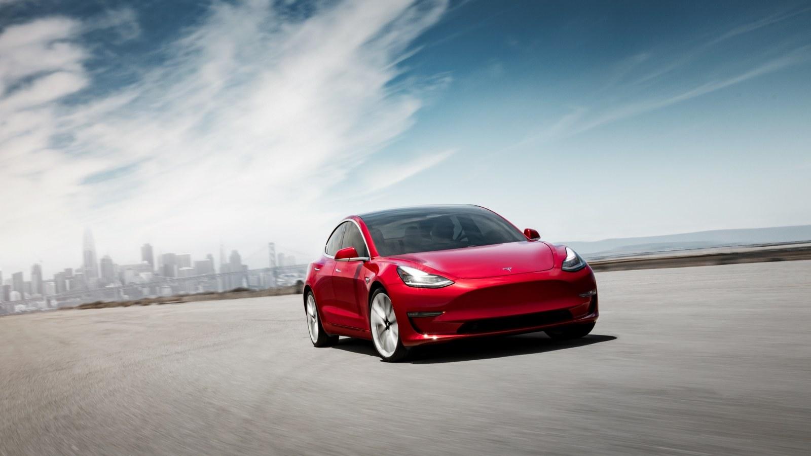 Red Tesla Electric Car Wallpapers - Wallpaper Cave
