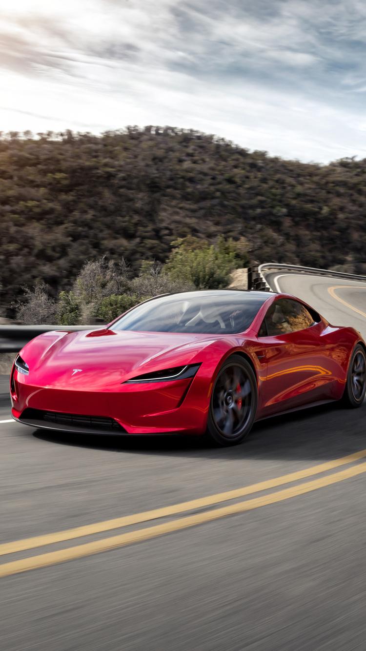 Red Tesla Electric Car Wallpapers - Wallpaper Cave