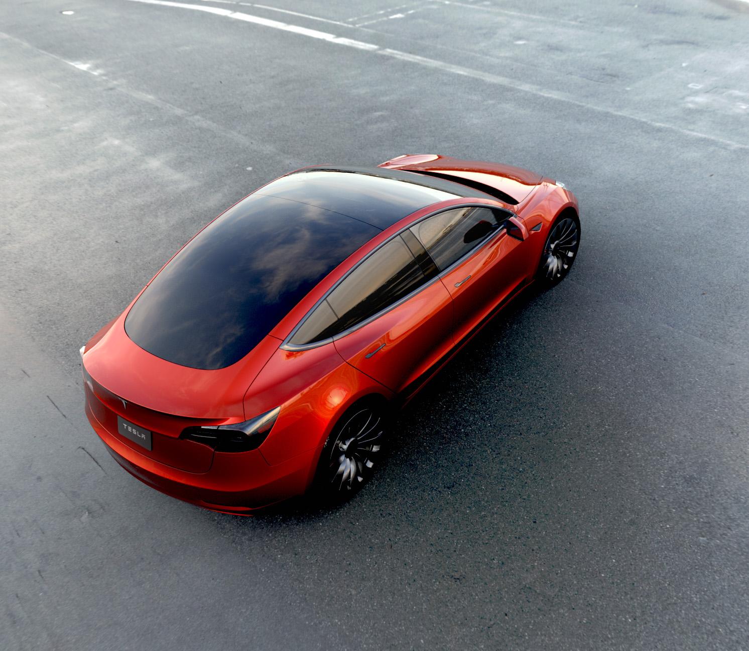 Red Tesla Electric Car Wallpapers - Wallpaper Cave