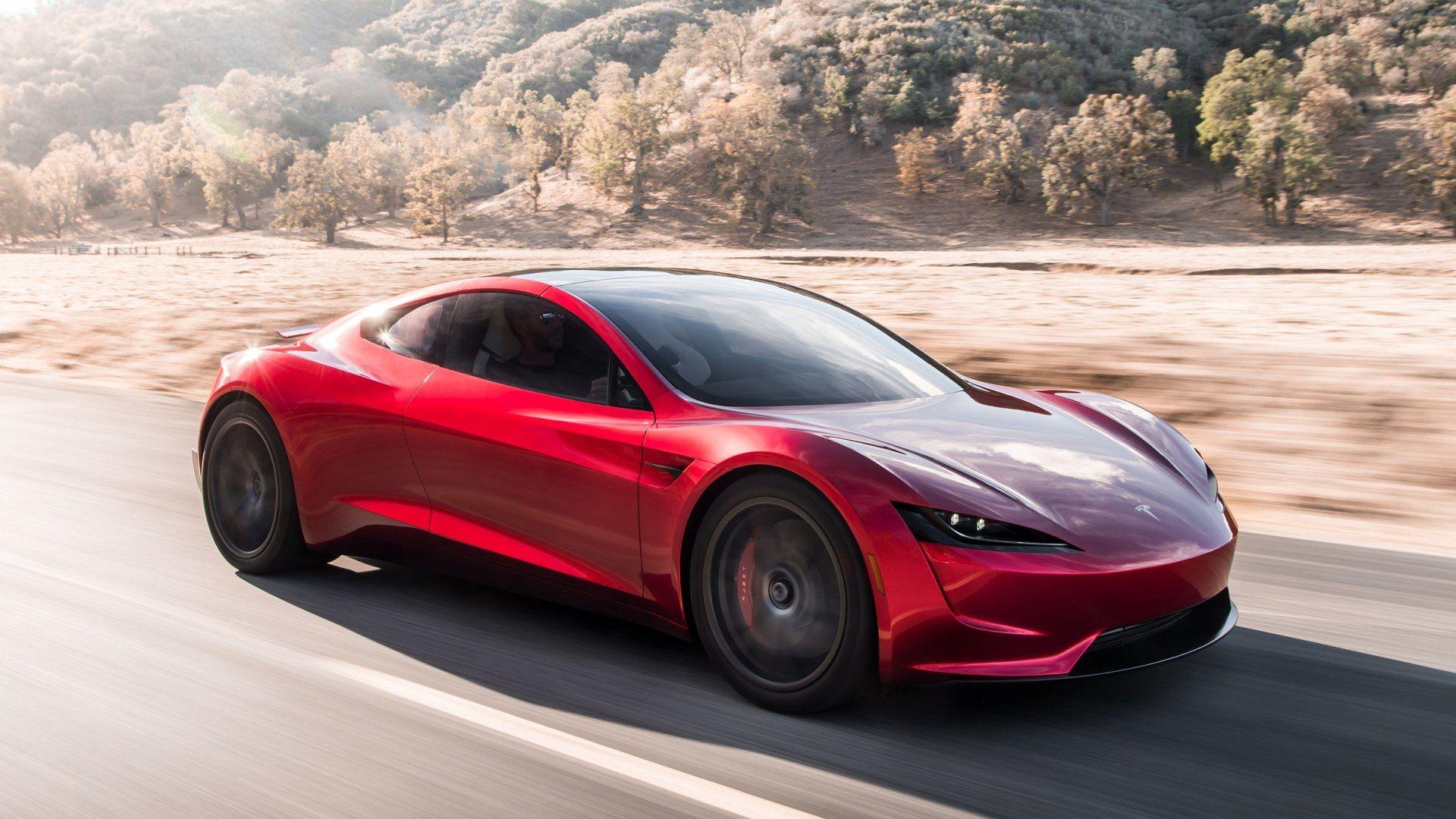 Red Tesla Electric Car Wallpapers - Wallpaper Cave