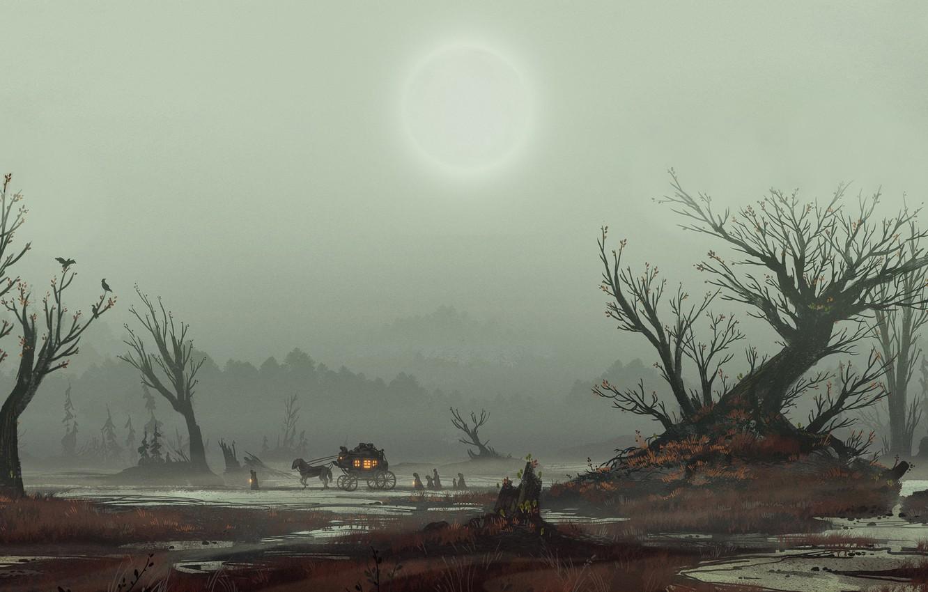 Tree Fog Landscape Wallpapers - Wallpaper Cave