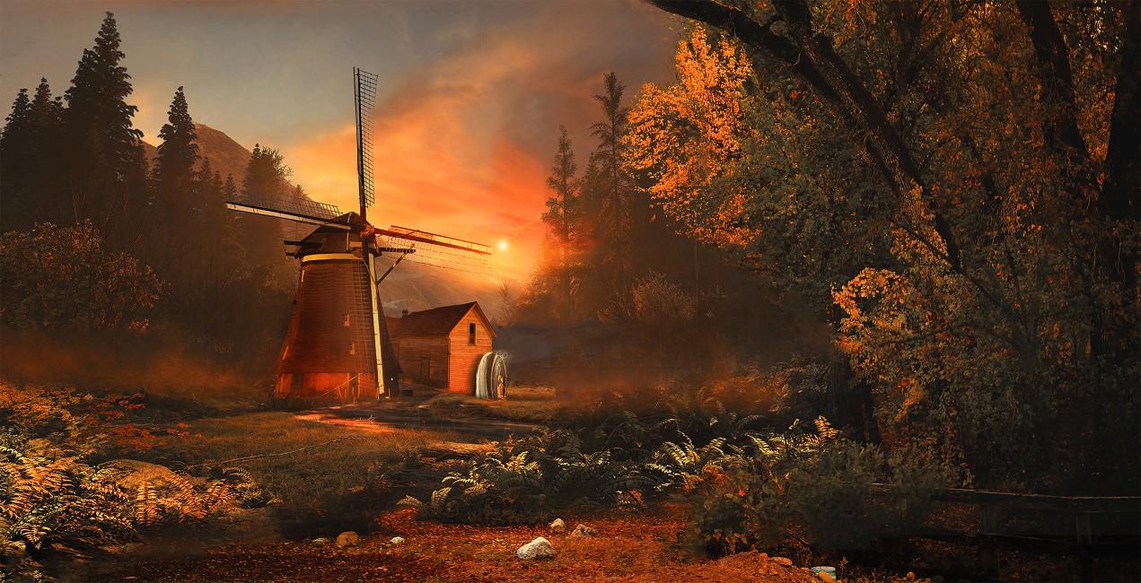 Sunset Mill Wallpapers - Wallpaper Cave